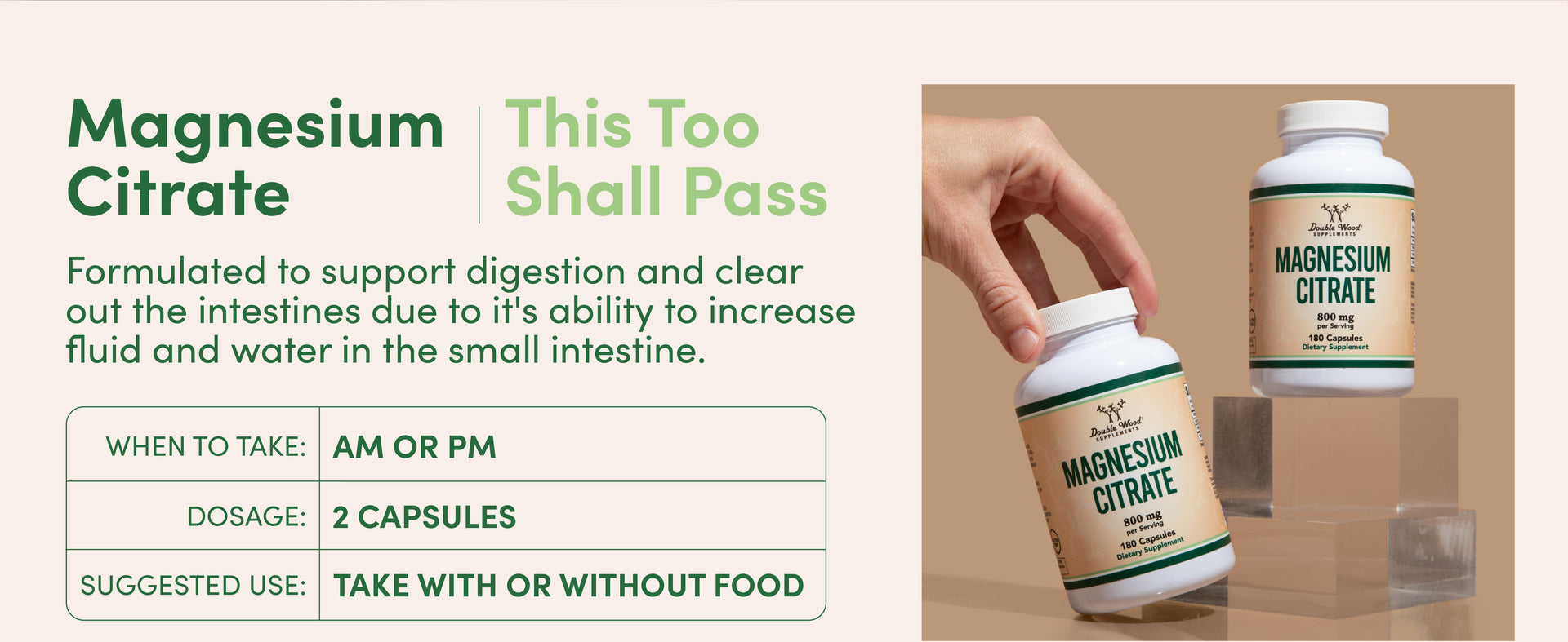 Magnesium Citrate Capsules - Essential Mineral Supplement