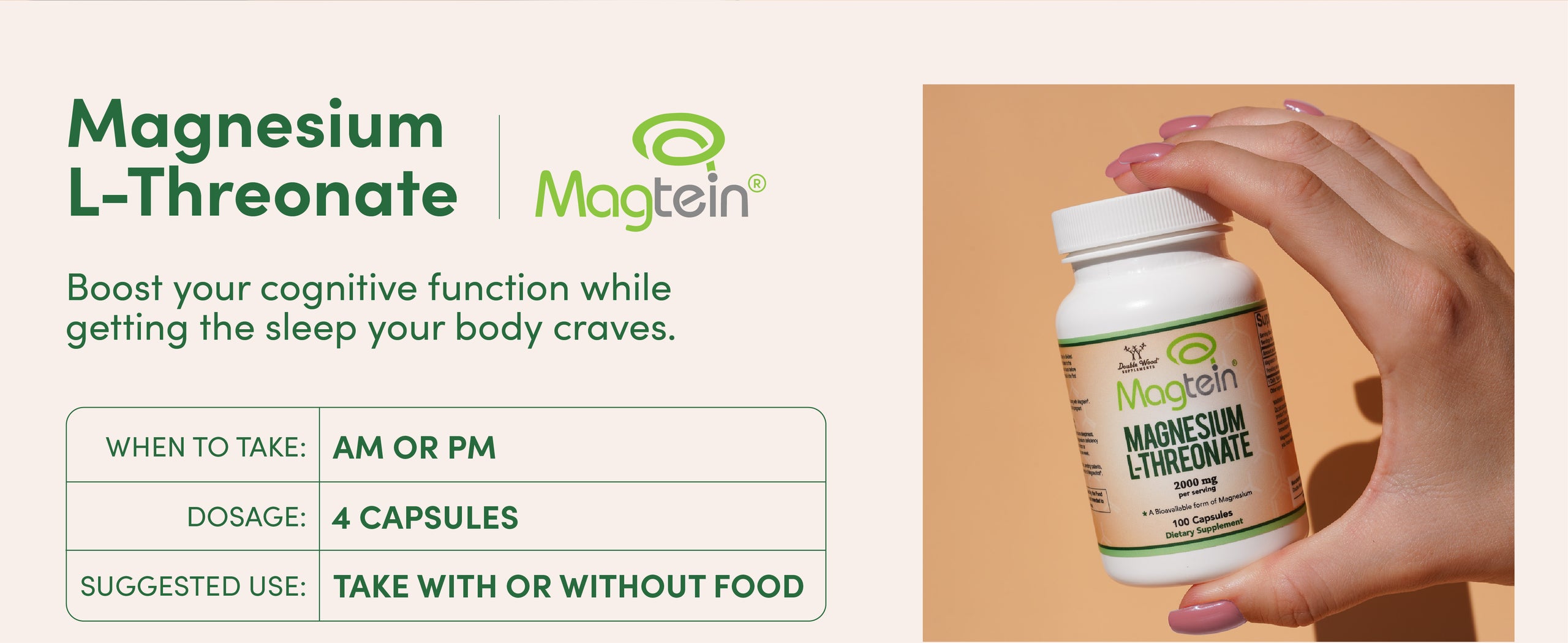 Magnesium L-Threonate (Magtein) – Double Wood Supplements