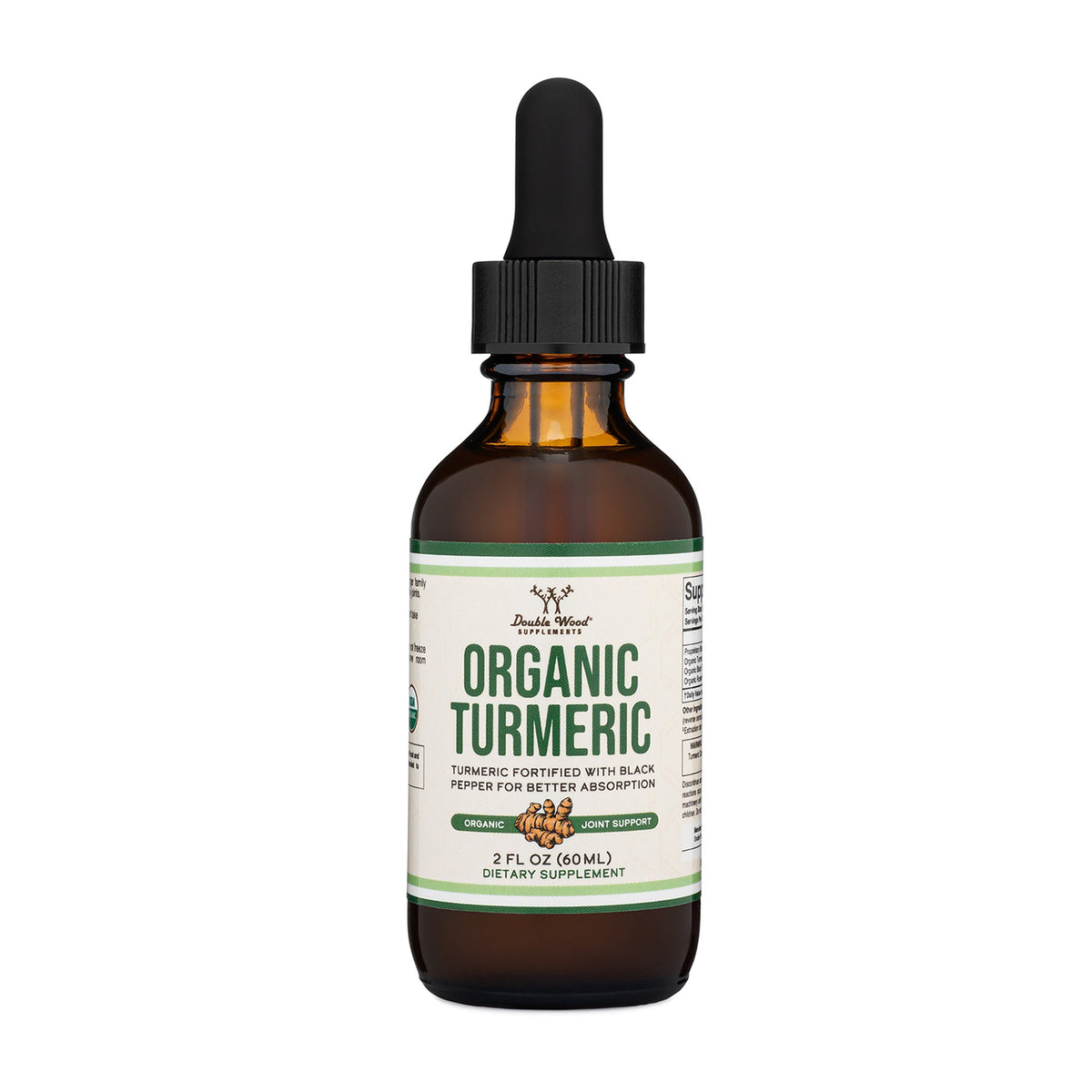 Organic Turmeric Supplement - 2FL OZ, 60 Servings