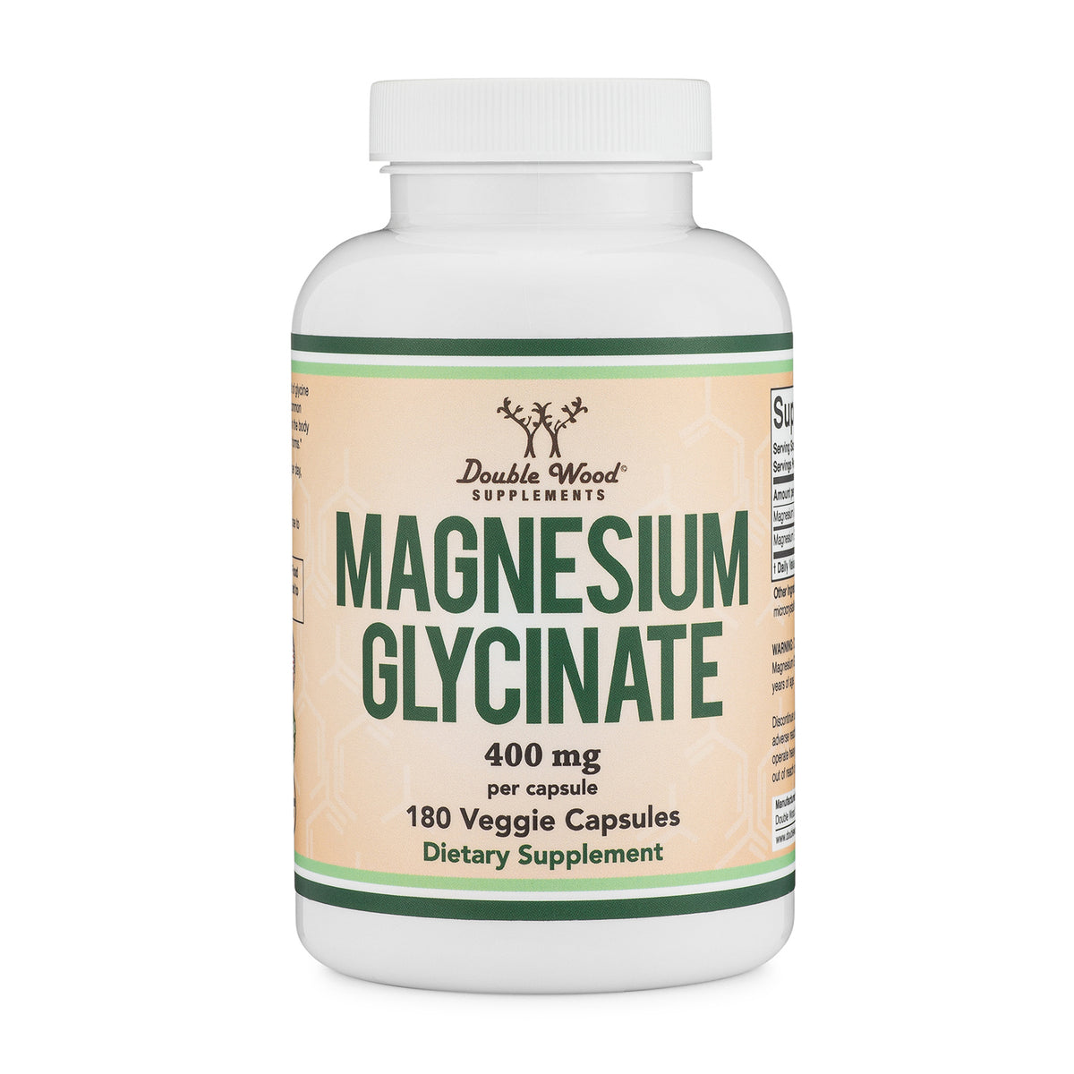 Magnesium Glycinate Supplement (400mg) | Double Wood Supplements
