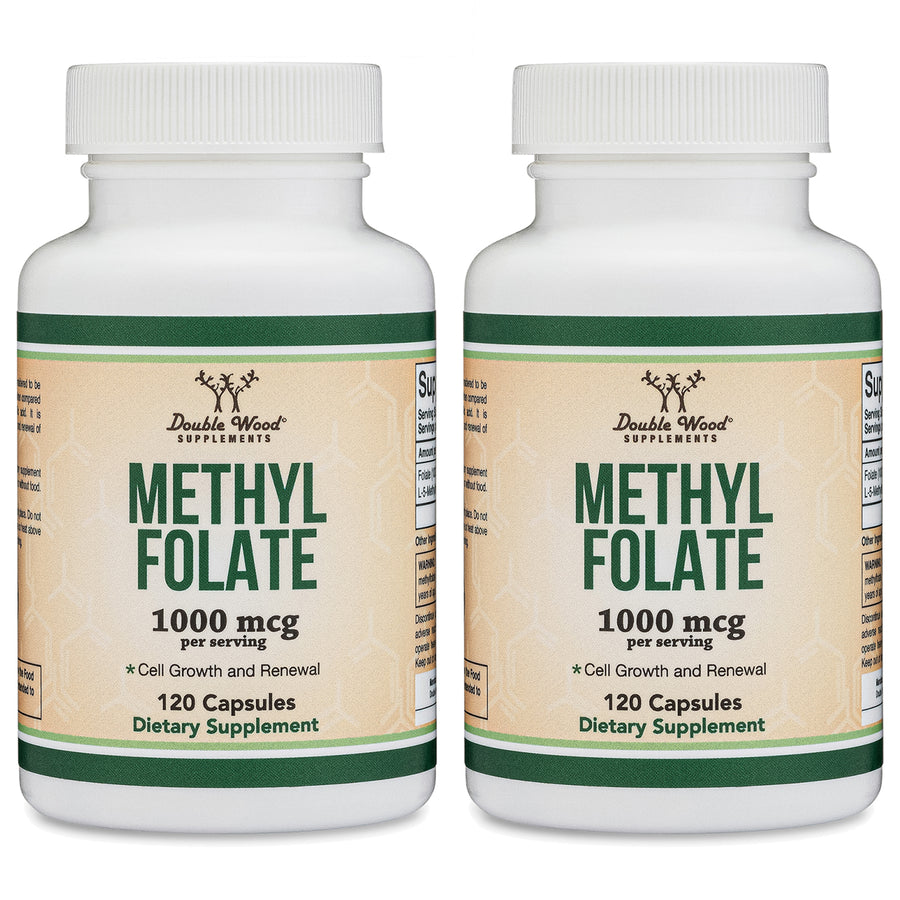 Methylfolate 1,000mcg Capsules - Vegan and Non-GMO